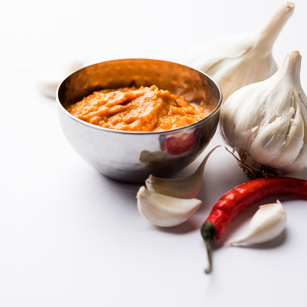 Kashmiri Chilli Garlic Chutney – Arojima